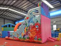 China Blower Repair Kits Package Bag Included 9x4.5m Inflatable Slide for Children's Party for sale