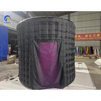 China 360 Photo Booth Enclosure Backdrop Exhibition with Led Lights for sale
