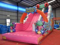 China Blower Repair Kits Package Bag Included 9x4.5m Inflatable Slide for Children's Party for sale