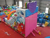 China Blower Repair Kits Package Bag Included 9x4.5m Inflatable Slide for Children's Party for sale