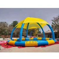 China Kids and Adults Inflatable Tent Water Pool with Sun Cover Made of PVC Material for sale