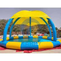 China Kids and Adults Inflatable Tent Water Pool with Sun Cover Made of PVC Material for sale