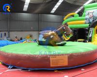 China Direct Supply Crazy Inflatable Mechanical Bullfight Games for Adult Riding Bull Rodeo for sale