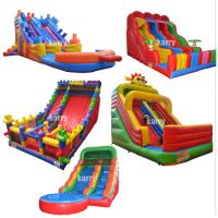 China Customized Color Building Block Slide Inflatable Wet and Dry Jumping Slide for Outdoor Fun for sale
