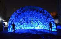 China Outdoor Playground Colorful Led Inflatable Tunnel Entrance Tent for Event Promotion for sale