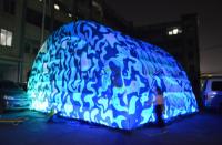 China Outdoor Playground Colorful Led Inflatable Tunnel Entrance Tent for Event Promotion for sale