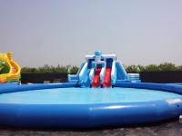China Design Durable Inflatable Water Slide and Pool for Children's Entertainment for sale
