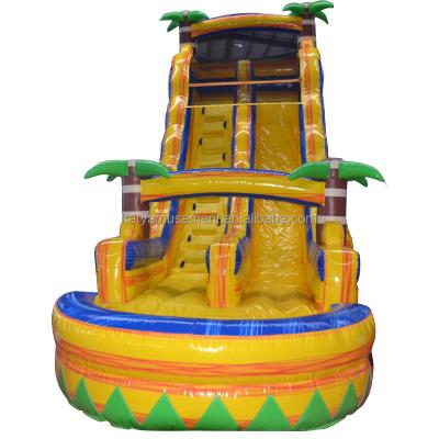 China Customized Color Certificate CE/EN71/EN14960 Inflatable Water Jumping Slide with Pool for sale