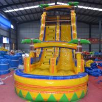 China Customized Color Certificate CE/EN71/EN14960 Inflatable Water Jumping Slide with Pool for sale