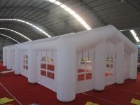 China 20*10m Customized Inflatable White Wedding Tent for Outdoor Playground and Parties for sale