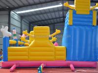 China Kids Inflatable Trampoline with CE/EN71/EN14960 Certification and Sponge Bob Castle for sale