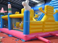 China Kids Inflatable Trampoline with CE/EN71/EN14960 Certification and Sponge Bob Castle for sale