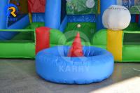 China Interactive Shooting Sport Games Arena PVC Outdoor Inflatable Carnival 4 in 1 Balls Games for sale