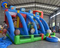 China Interactive Shooting Sport Games Arena PVC Outdoor Inflatable Carnival 4 in 1 Balls Games for sale