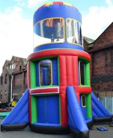 China Inflatable Rocket Airborne Adventure Parachute Ride Game for Park and Business Rental for sale