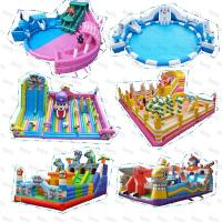 China Unisex Water Fun 2024 Custom Inflatable Water Park with PORTABLE Slide and Castle for sale