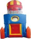 China Inflatable Rocket Airborne Adventure Parachute Ride Game for Park and Business Rental for sale