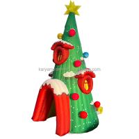 China Party Events Customized Inflatable Christmas Tree Hole Model with CE/EN71/EN14960 for sale