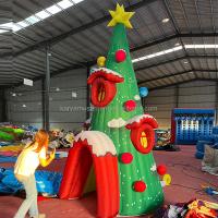 China Party Events Customized Inflatable Christmas Tree Hole Model with CE/EN71/EN14960 for sale