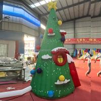 China Party Events Customized Inflatable Christmas Tree Hole Model with CE/EN71/EN14960 for sale