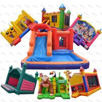 China Blower Included Outdoor Kids Inflatable Games Pikachu Bouncy Inflatable Castle Slide for sale