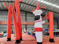 China Customized Size and Color Inflatable Chef Dancer Star for Advertising at Party Events for sale
