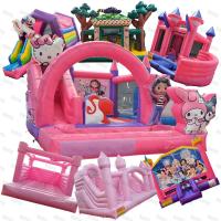 China Blower Included Outdoor Kids Inflatable Games Pikachu Bouncy Inflatable Castle Slide for sale
