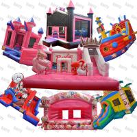 China Blower Included Outdoor Kids Inflatable Games Pikachu Bouncy Inflatable Castle Slide for sale