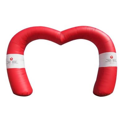 China Customized Inflatable Heart-Shaped Arch for Event Decoration Stand Out from the Crowd for sale