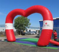 China Customized Inflatable Heart-Shaped Arch for Event Decoration Stand Out from the Crowd for sale