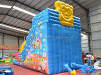 China 29ft Sponge-Bob Wide Slip n Slide for Kids N Adults Indoor PVC Commercial Inflatable for sale