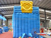 China 29ft Sponge-Bob Wide Slip n Slide for Kids N Adults Indoor PVC Commercial Inflatable for sale