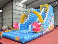 China 29ft Sponge-Bob Wide Slip n Slide for Kids N Adults Indoor PVC Commercial Inflatable for sale