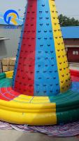 China Unisex Outdoor Interactive Sport Games Tower Inflatable Rock Climbing Wall with Blower for sale