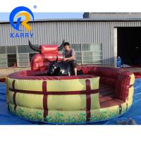 China CE/EN71/EN14960 Certified Bull Riding Machine PORTABLE and Inflatable Mechanical Bull for sale