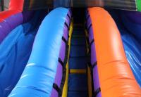 China Amusement Park Essential Large PVC Rainbow Funhuose Inflatable Wet and Dry Slide for sale