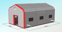 China KR-IT-920-1 0.45mm Plato PVC Tarpaulin Inflatable Medical Tent  5*8*4.5m for sale