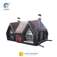 China EN14960 Certified Cabin Inflatable Tent for Children Bouncy Castle Camouflage Tent for sale
