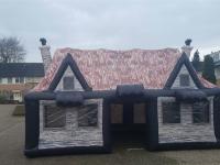 China EN14960 Certified Cabin Inflatable Tent for Children Bouncy Castle Camouflage Tent for sale