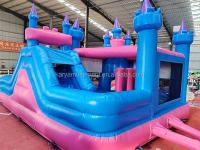 China Indoor Play Large Inflatable Bounce House Games with Princess Frozen Theme and Slide for sale