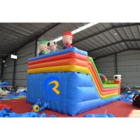 China Kids Outdoor Playground Mario Theme Air Trampoline Inflatable Bouncy Castle with Slide for sale