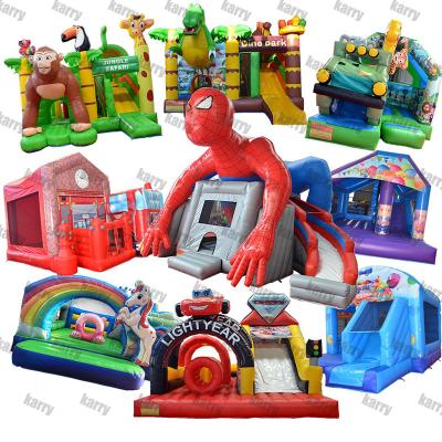China Hot Giant Spiderman Inflatable Bouncer Jump Castle for Portable Indoor and Outdoor Fun for sale