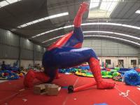 China Christmas Inflatable Spiderman Durable 0.55mm PVC Tarpaulin Perfect for 14 Years Old for sale