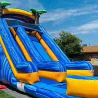 China Max Capacity 100-500kg Adult Palm Tree Inflatable Water Park Equipment with Pool for sale