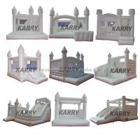 China Hot Popular Toddler White Bounce House with Slide and Ball Pit Pool Customize Accepted for sale