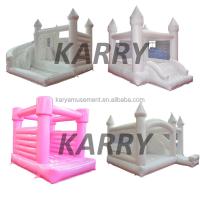 China Hot Popular Toddler White Bounce House with Slide and Ball Pit Pool Customize Accepted for sale