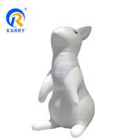 China LED Lighting Giant White Rabbit Model PVC Inflatable Balloon for Commercial Branding for sale