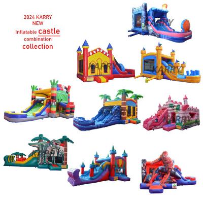 China 14 Years up Customized Mermaid Bounce House Castle Combo Slide Inflatables with Blower for sale