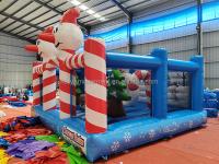China Customized Christmas Inflatable Doll Clown Trampoline Bouncy Castle for Indoor and Outdoor for sale