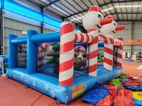 China Customized Christmas Inflatable Doll Clown Trampoline Bouncy Castle for Indoor and Outdoor for sale